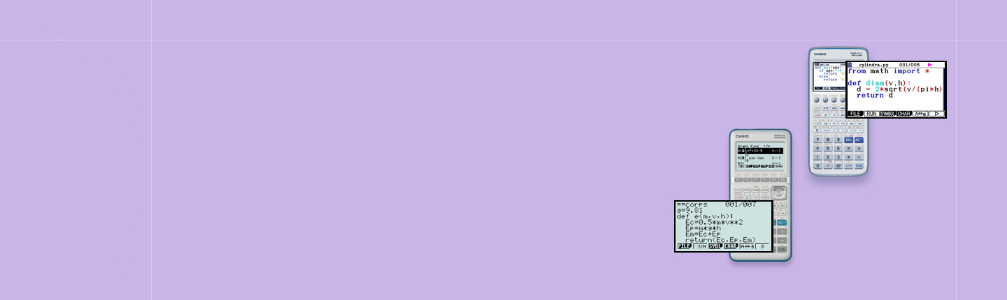 Programmation Langage Python - Lycée | Casio Education | CASIO Éducation