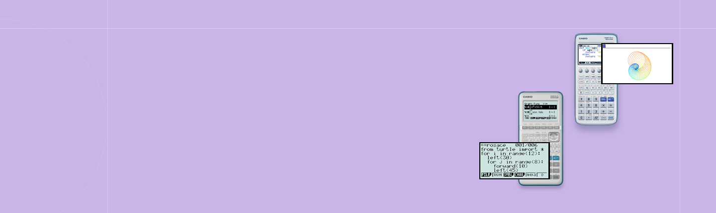 Programmation Python - Turtle - Calculatrices | Casio Education | CASIO ...
