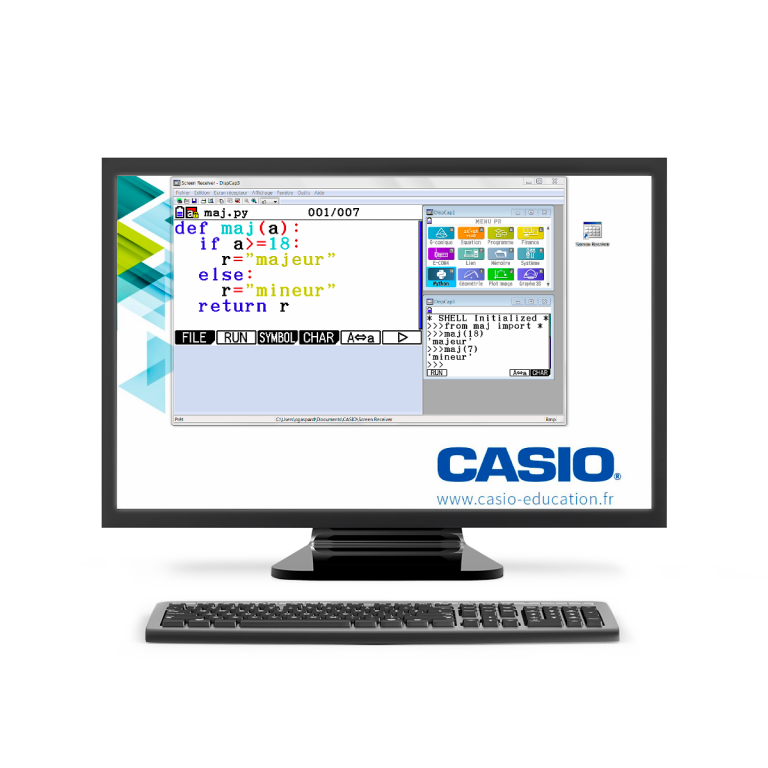 Logiciel Screen Receiver - Logiciel Calculatrice | CASIO Éducation