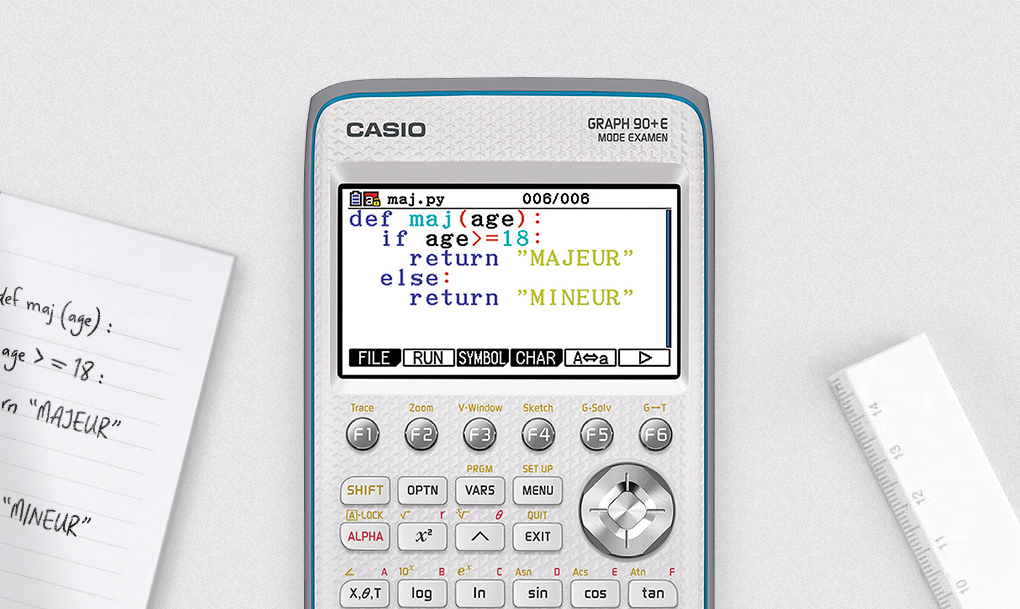 Graph 35e Ii90e Programmation Python Math Casio Éducation