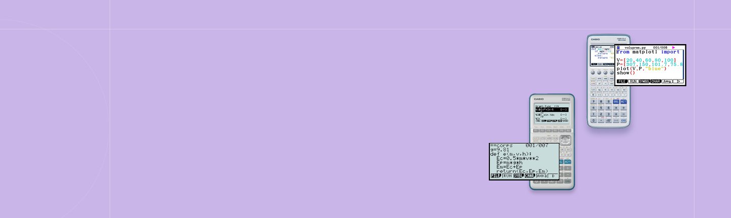 Python Physique Chimie - Lycée | Casio Education | CASIO Éducation