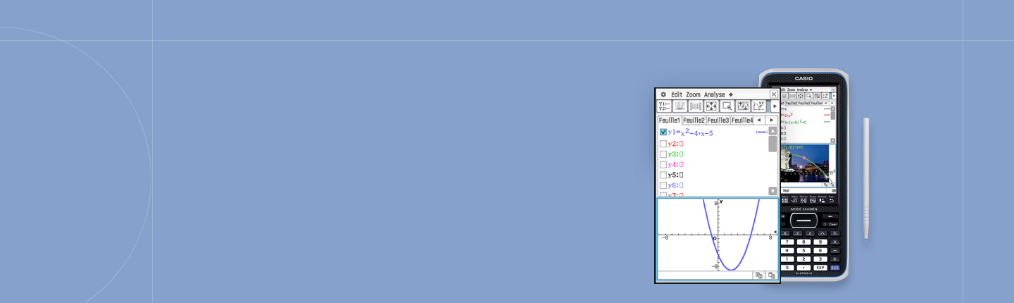 fx-CP400+E : Tracé de courbes avec les calculatrices formelles | CASIO ...