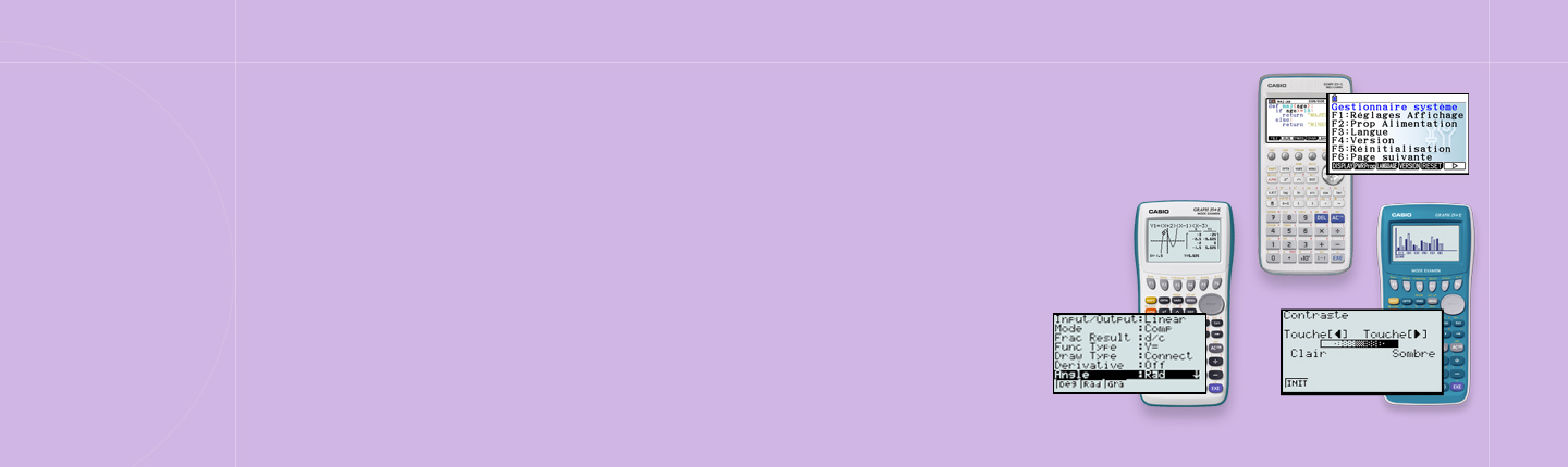 Prise en main et premiers réglages de vos calculatrices Graphiques ...