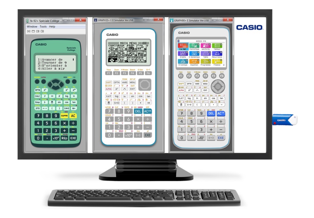 Les différentes versions d'émulateurs CASIO | CASIO Education BE-NL