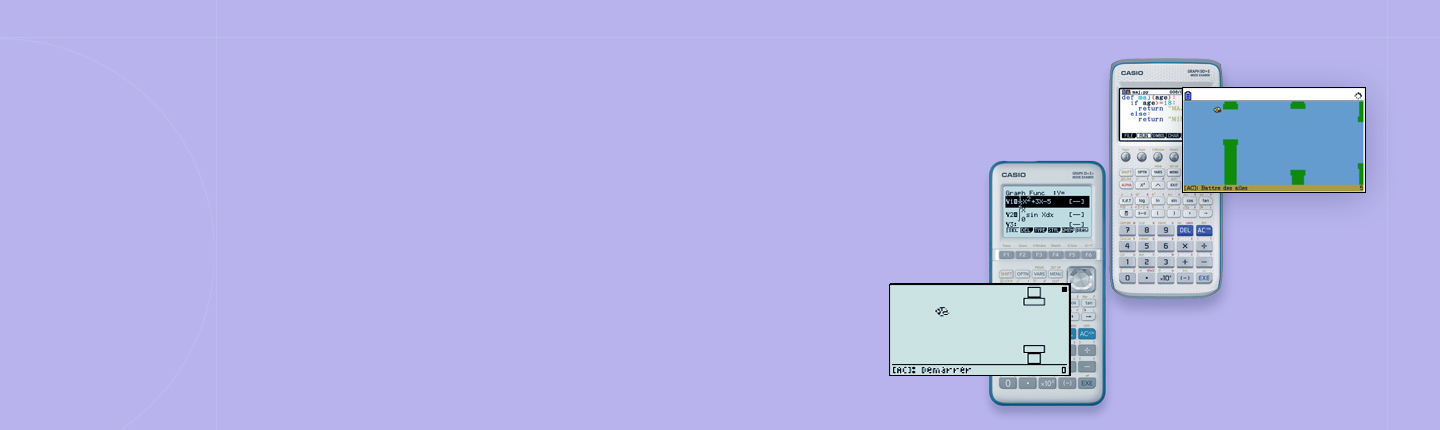 Créer un jeu vidéo avec les calculatrices graphiques - Lycée | Casio ...