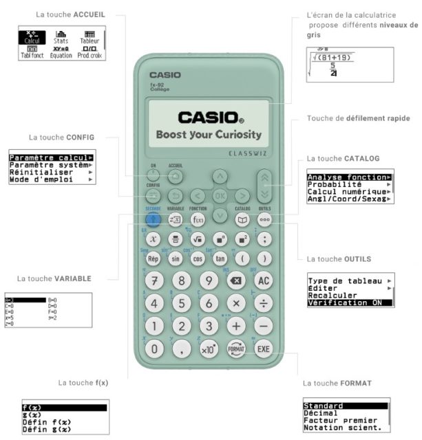 Nouvelle fx-92 Collège - Calculatrices | Casio Education | CASIO Éducation