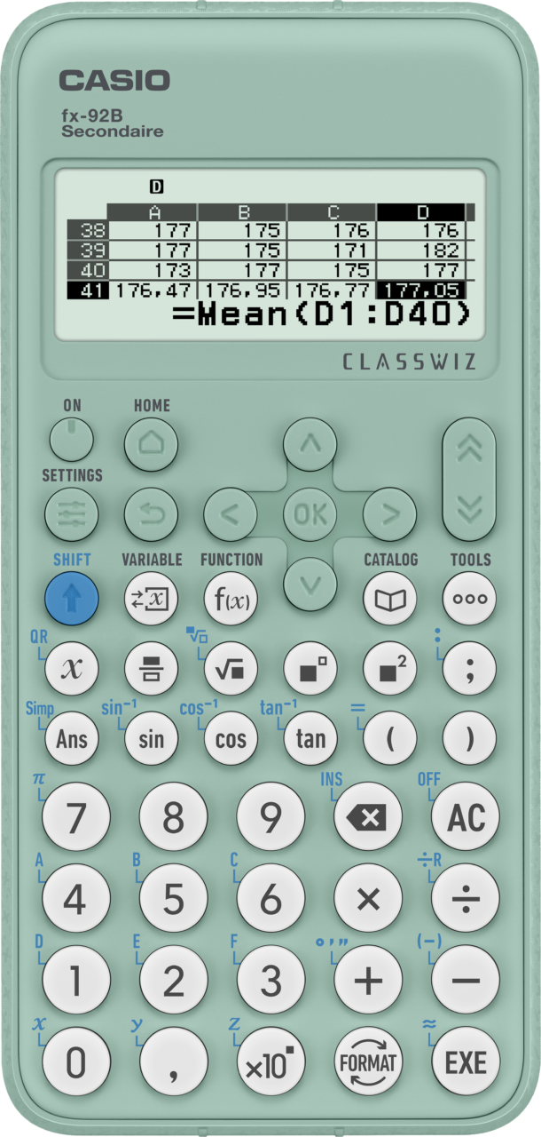 fx-92B Secondaire - Calculatrice Scientifique | CASIO Éducation BE-FR