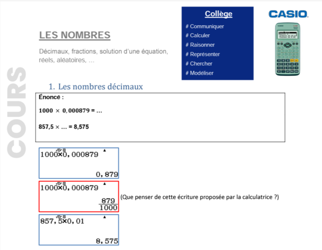 Révision : Collège | CASIO Education | CASIO Éducation