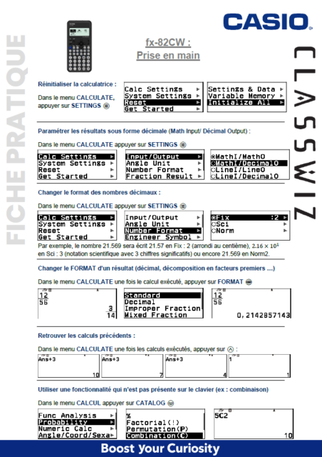Calculatrice CASIO fx-82 CW : Prise en main | CASIO Education | CASIO ...