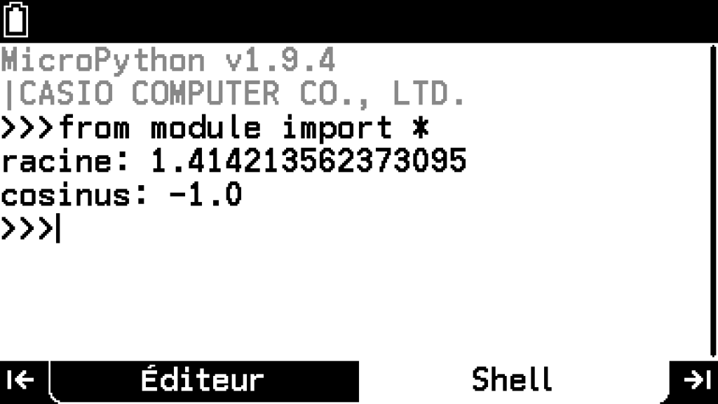 Menu Python avec la calculatrice GRAPH MATH+ - Lycée | Casio Education | CASIO Éducation
