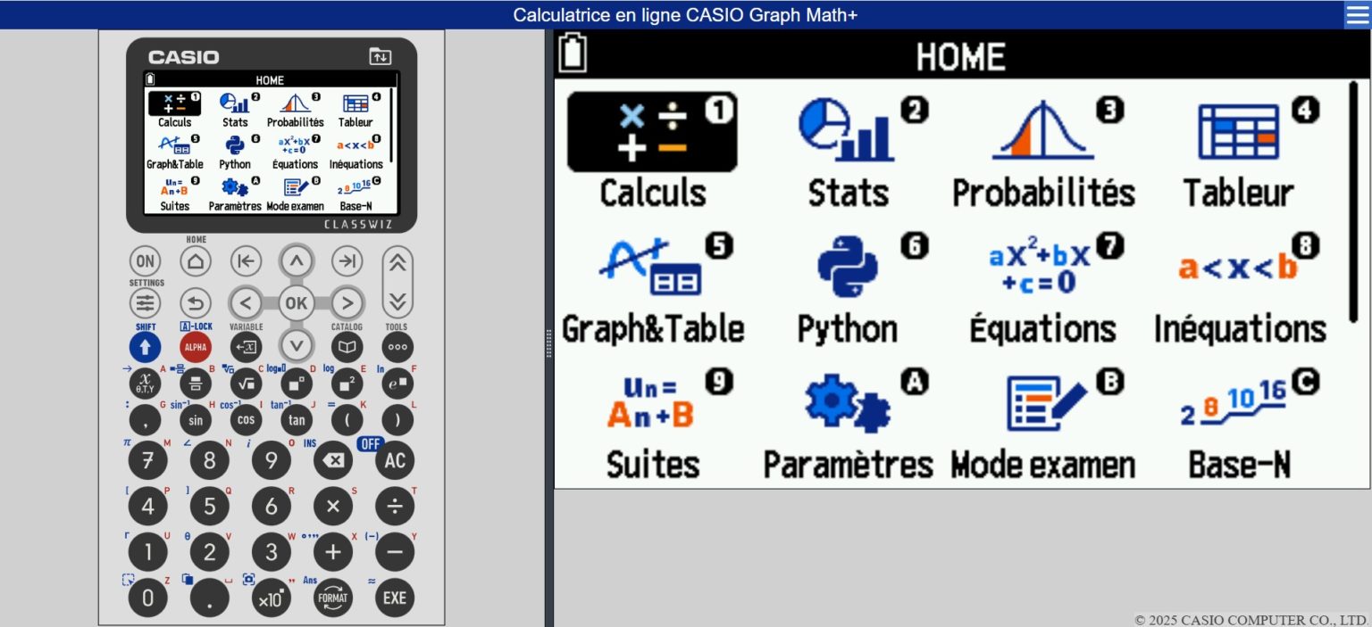 Émulateur Gratuit - Outil CASIO | CASIO Éducation