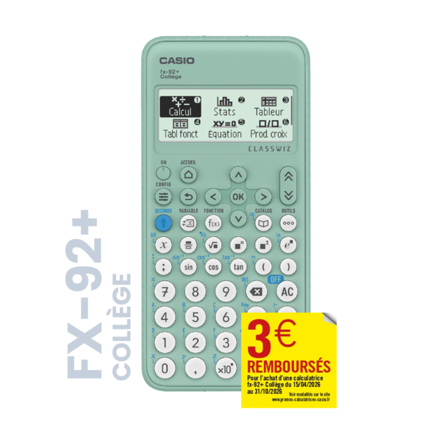 fx-92+ Collège - Calculatrice Scientifique | CASIO Éducation